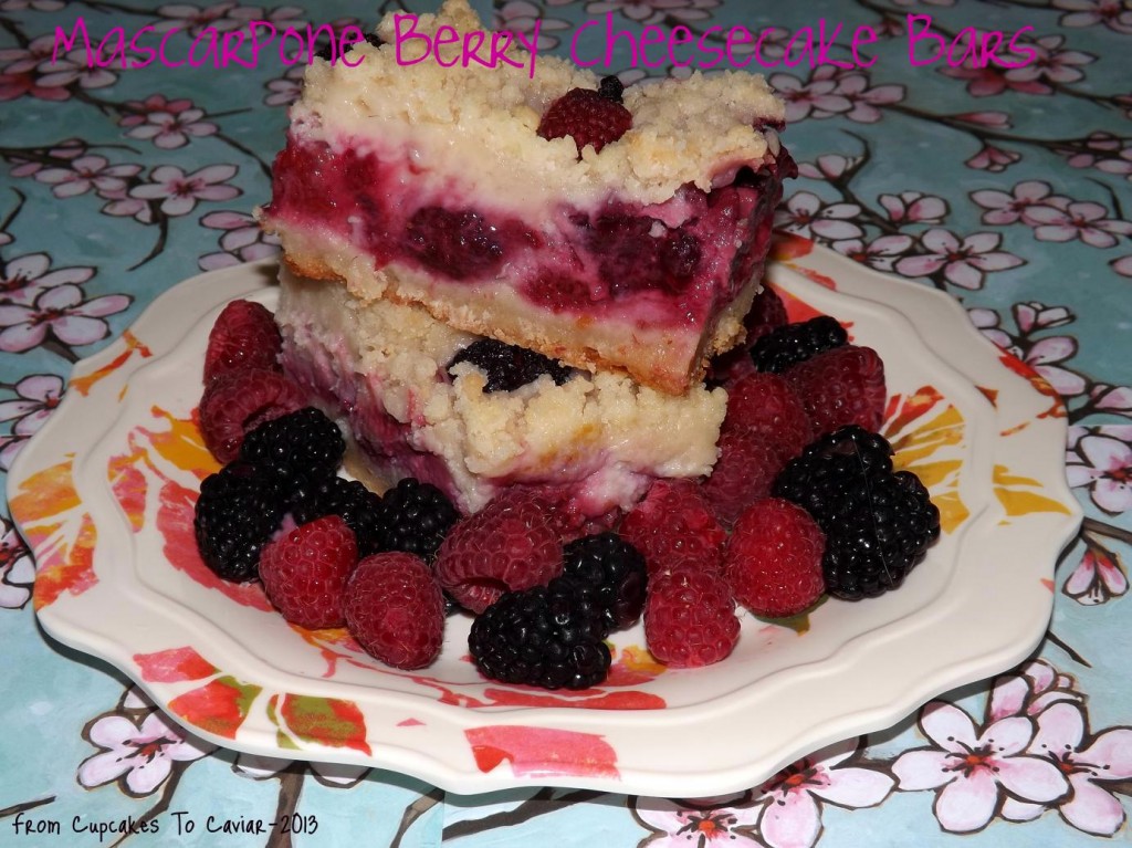 Berry Mascarpone Cheesecake Bars | From Cupcakes To Caviar