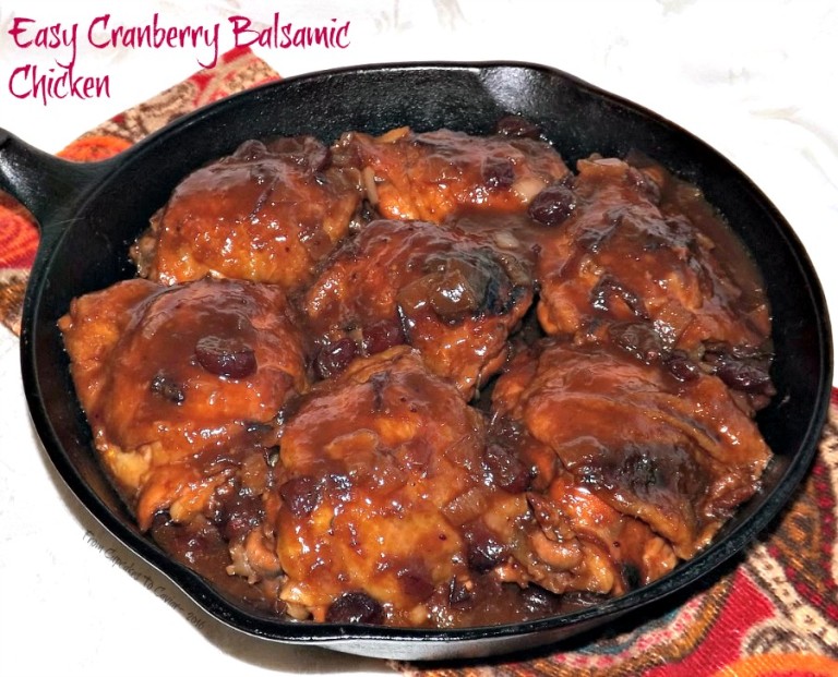 Easy Cranberry Balsamic Chicken | From Cupcakes To Caviar